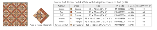 Blenheim - Brown, Buff, Green, Red, White & Livingstone - Victorian ...